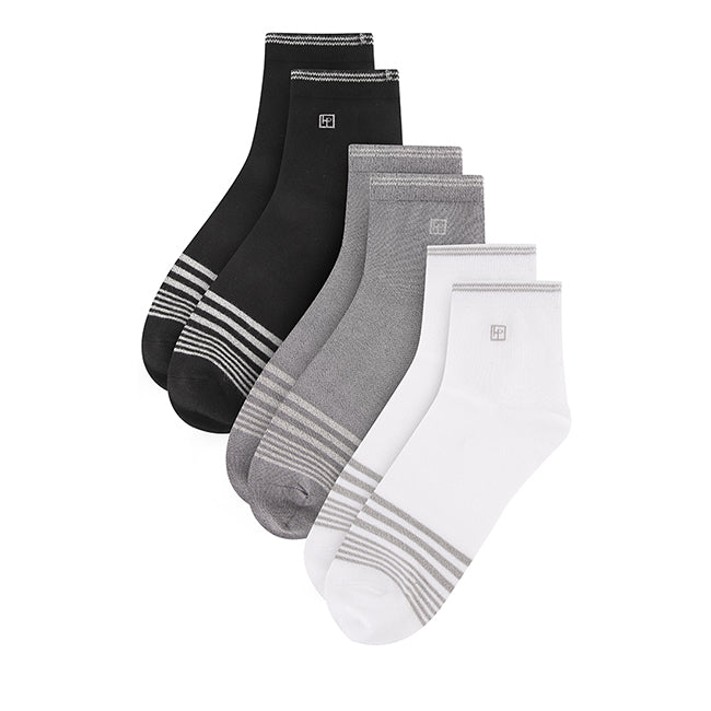 Enzo M Qua Sock In Bk/Gy/Wh – Hush Puppies Indonesia